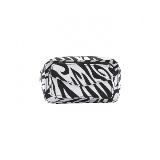 Daniel Silfen - Sally . Bælte taske i zebra mønster. Smuk Waist bag.